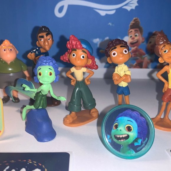 Disney | Toys | Disney Luca Figure Set Of With 2 Stickers And 2 Rings ...